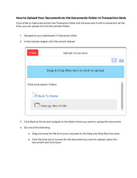 How to Upload Documents to Transaction Desk | Greater Metropolitan Association of Realtors